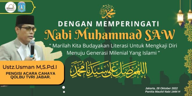 SMKN 22 Mengadakan Sumpah pemuda, Peringatan Maulid Nabi Muhammad Saw dan Pembagian hadiah ...